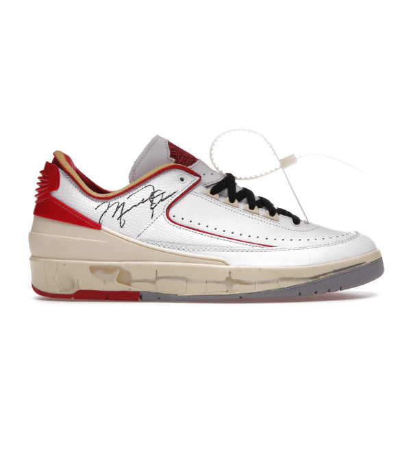 Off White Air Jordan 2 Retro Low Бели и Червени Акценти